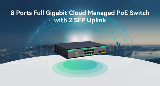 Industrial 8 Ports Full Gigabit Cloud Managed PoE Switch | Linovision ...