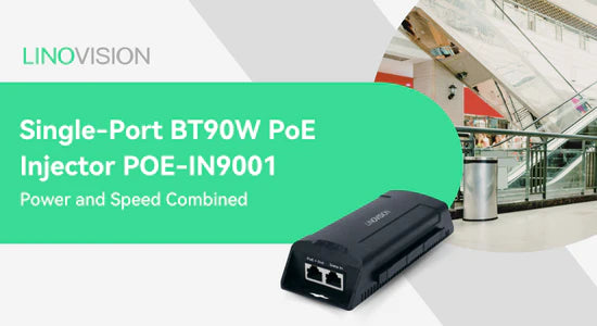 Single-Port BT90W PoE Injector POE-IN9001 : Power and Speed Combined ...