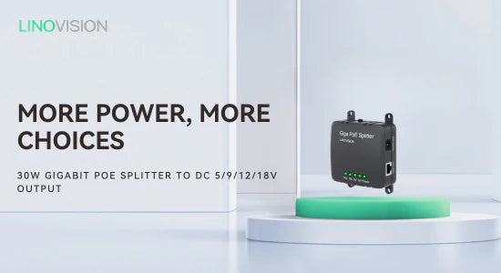 Linovision 30W Gigabit PoE Splitter: Delivering Stable Power and Fast ...