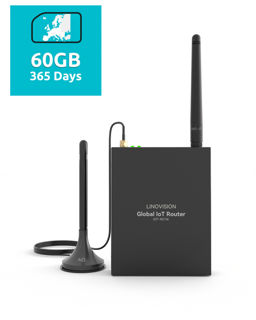 Global IoT Router with Pre-Loaded Data Plan - 60GB 365 Days ...