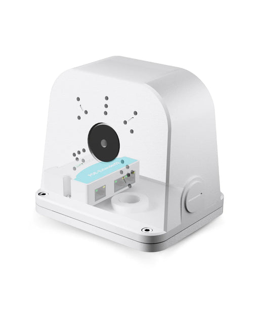 2 Ports Outdoor PoE Extender with Universal Mount Box for Two Cameras ...