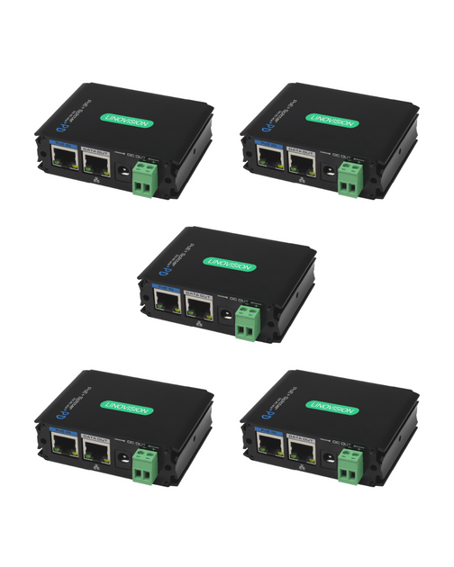 Industrial Gigabit POE+ Splitter, Hot Switchable DC12V or DC24V Output ...