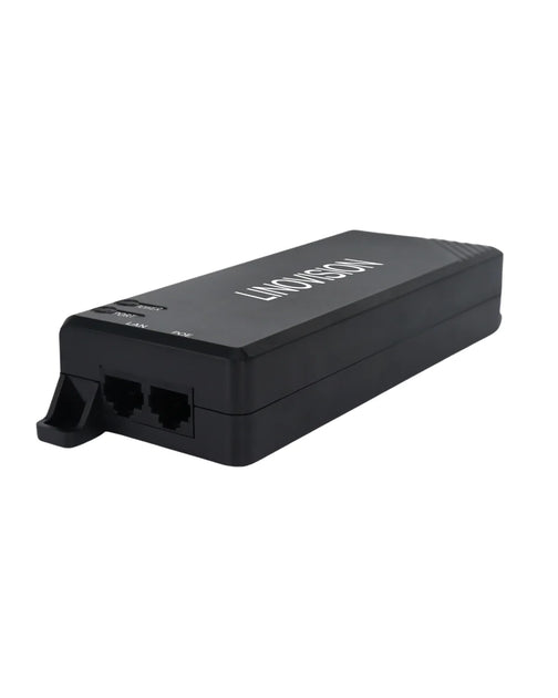 Gigabit 90W Passive PoE injector, transmits power and Gigabit Data ove ...